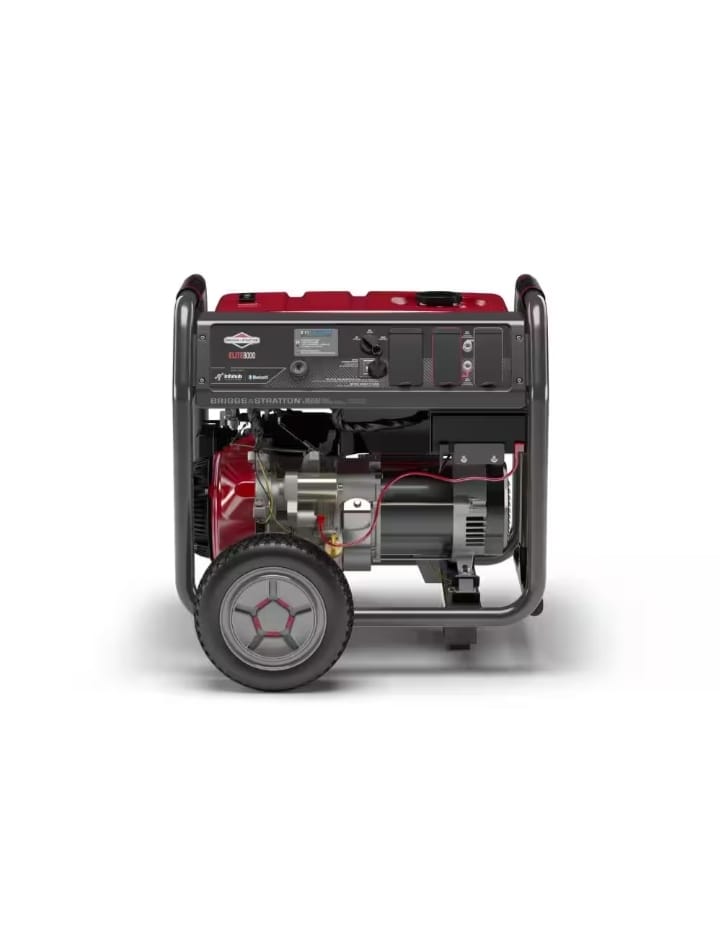 8,000-Watt Key Start Bluetooth Connected Gasoline Powered Portable Gen ...