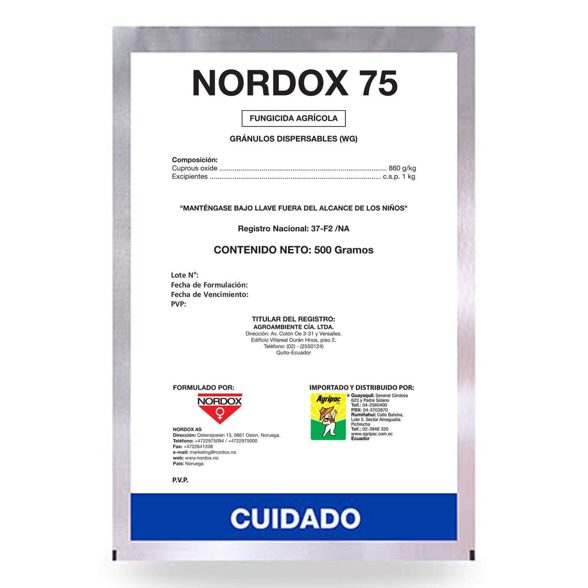 Nordox 75WG 500 gr. – Agrizon.com